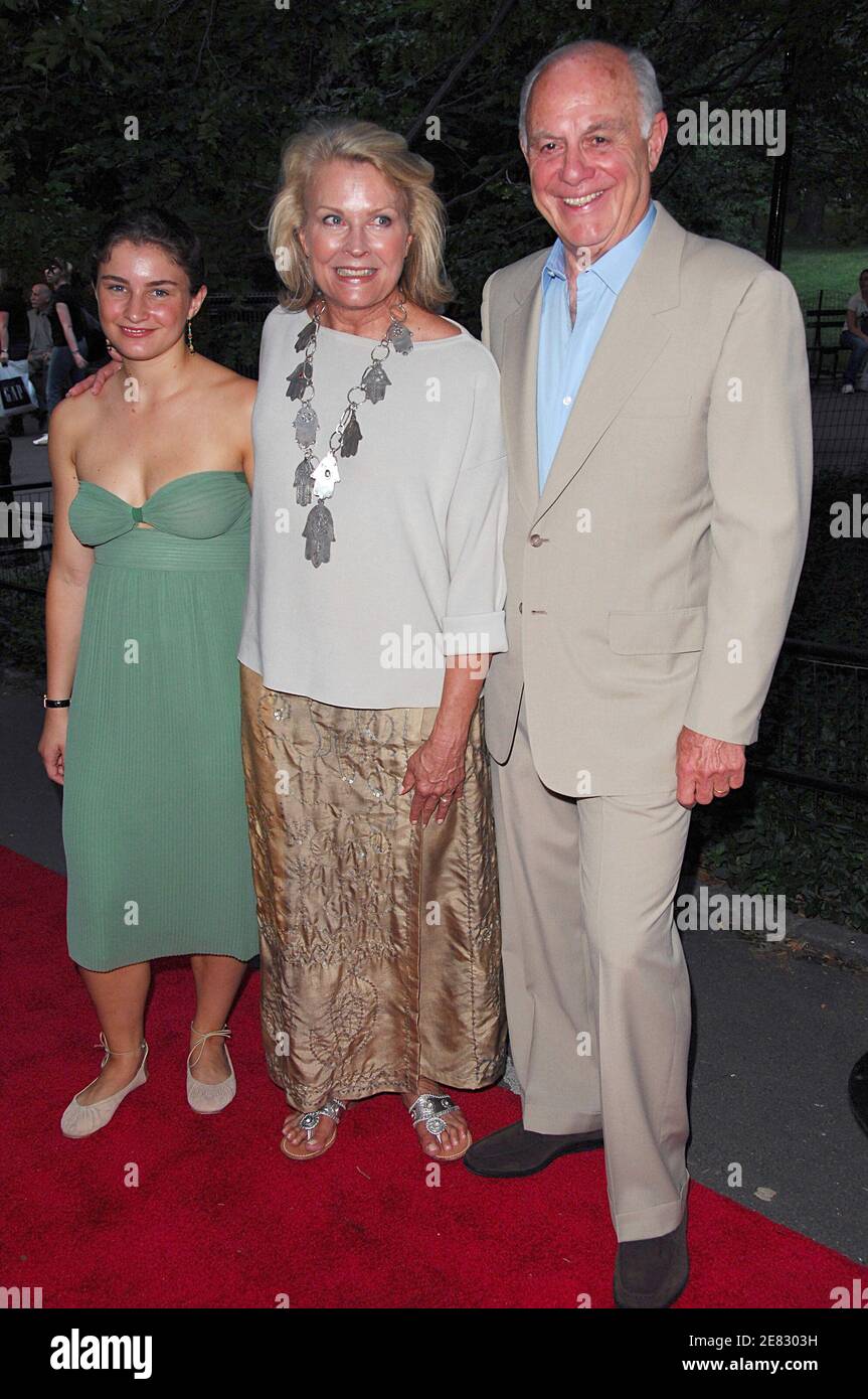 Actress Candice Bergen (C), her daughter Chloe, and guest attend the ...