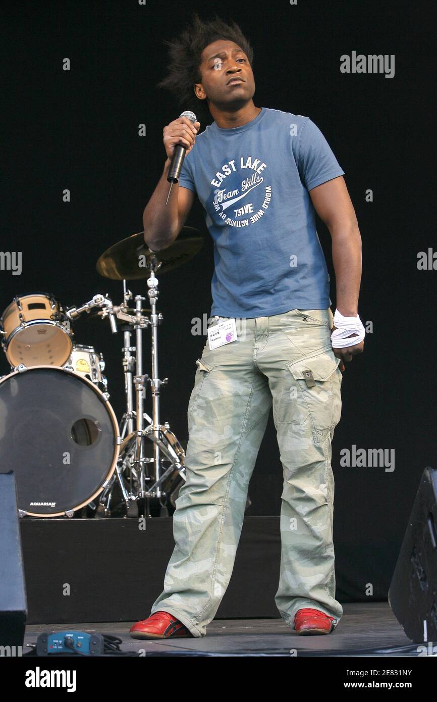 EXCLUSIVE. Kamini performs during the '14th Neck'airs de musique' held ...