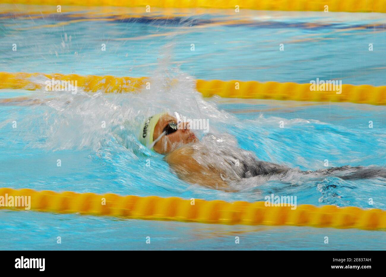 France's Esther Baron competes on 200 meters Backstroke women heats ...