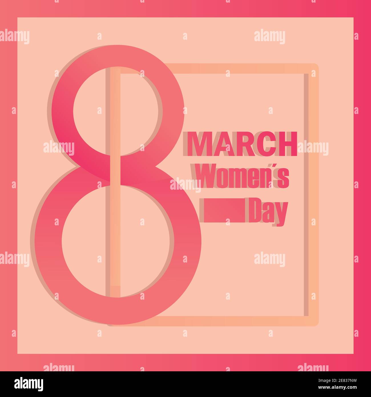 womens day invitation card 8 march celebration event vector ...