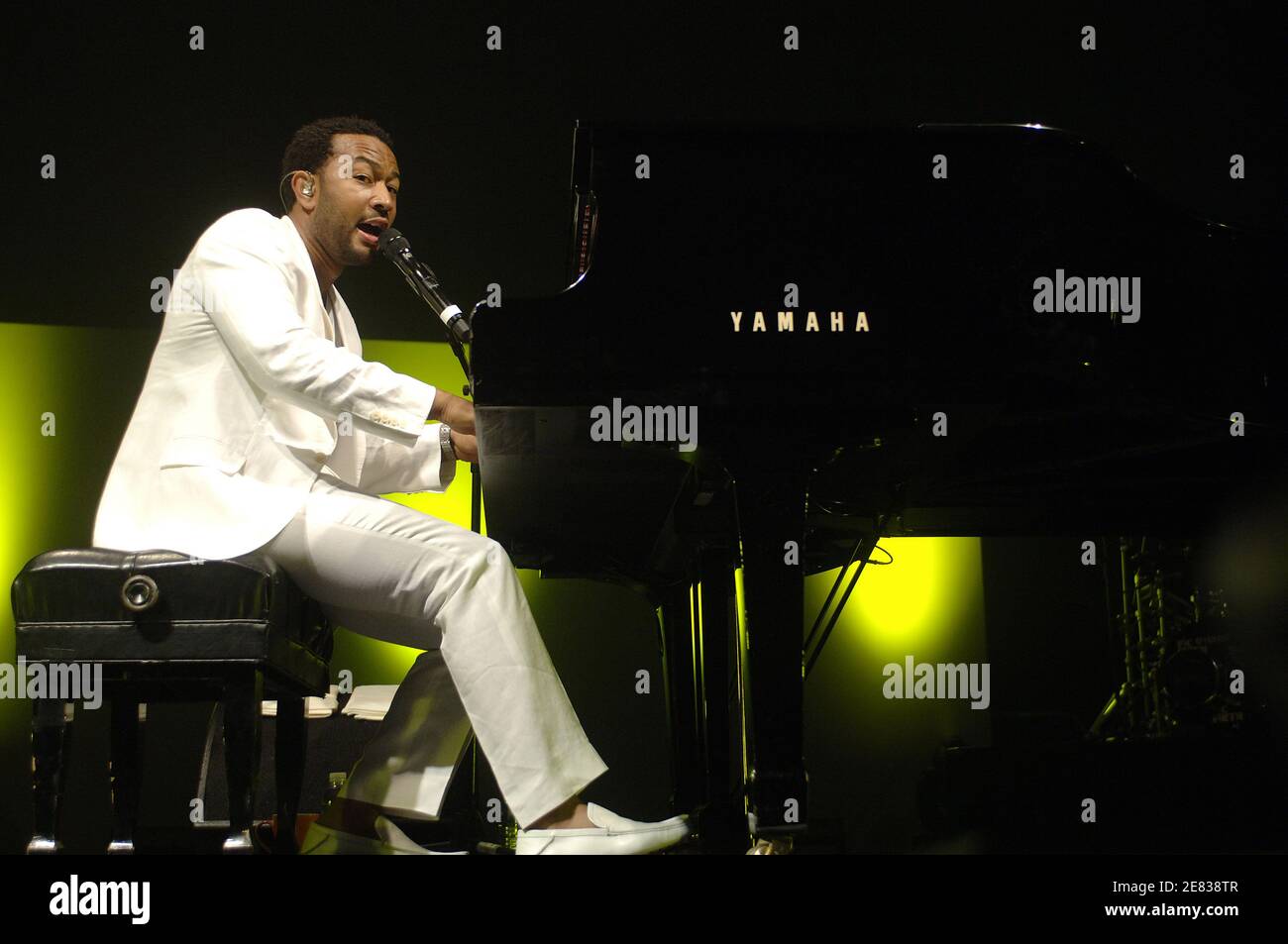 US singer John Legend performs live at the Zenith concert hall in Paris ...