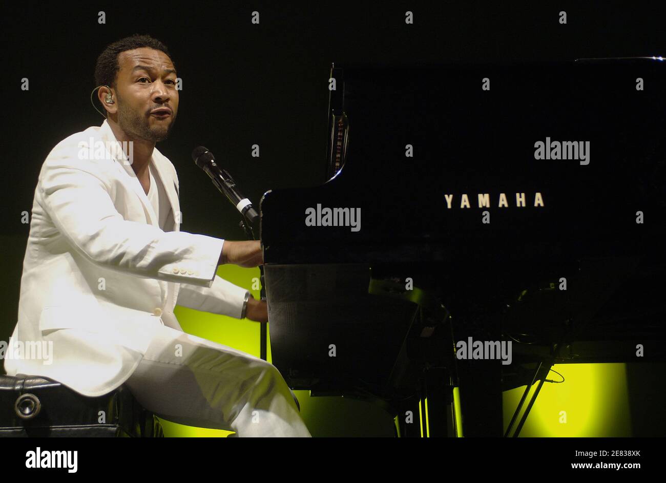 US singer John Legend performs live at the Zenith concert hall in Paris ...