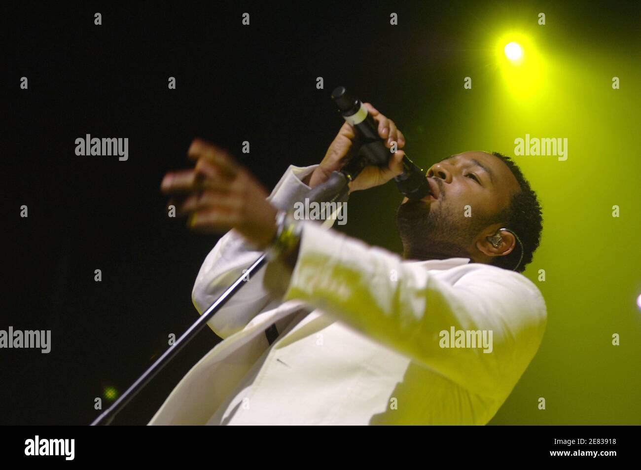 US singer John Legend performs live at the Zenith concert hall in Paris ...