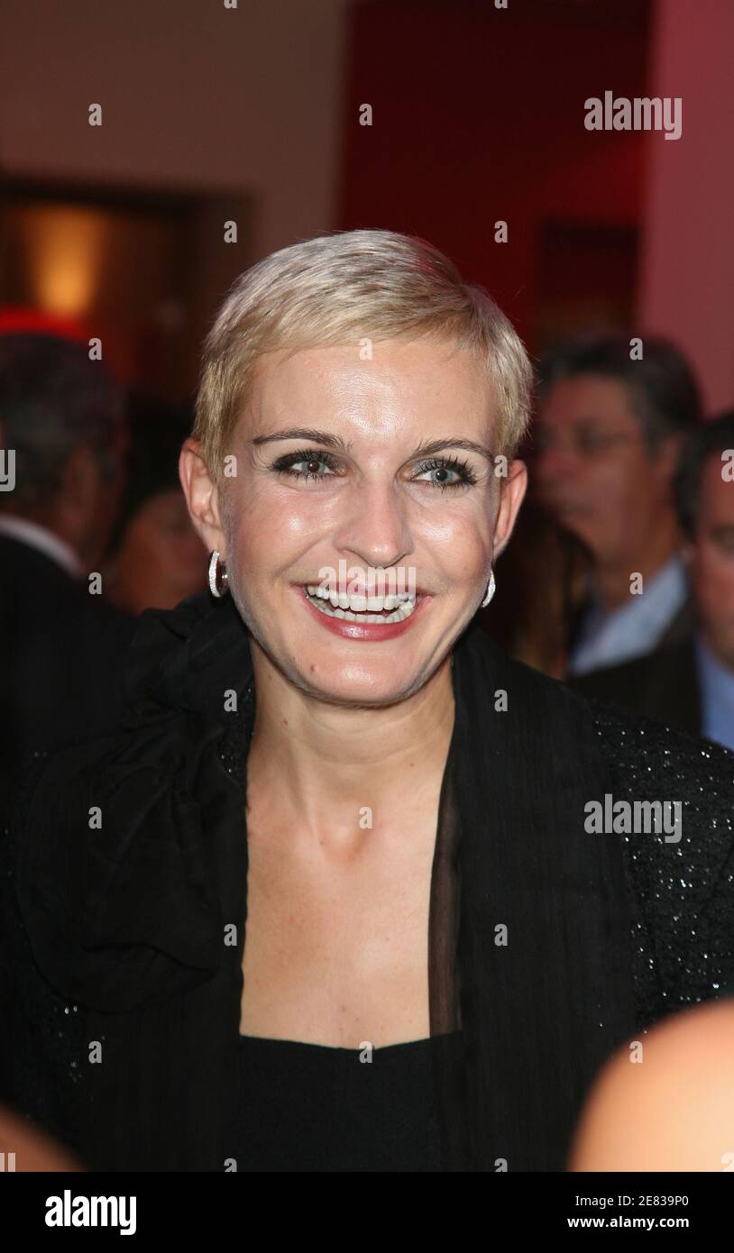 Melita Toscan du Plantier attends the opening of a Moroccan tourism and ...