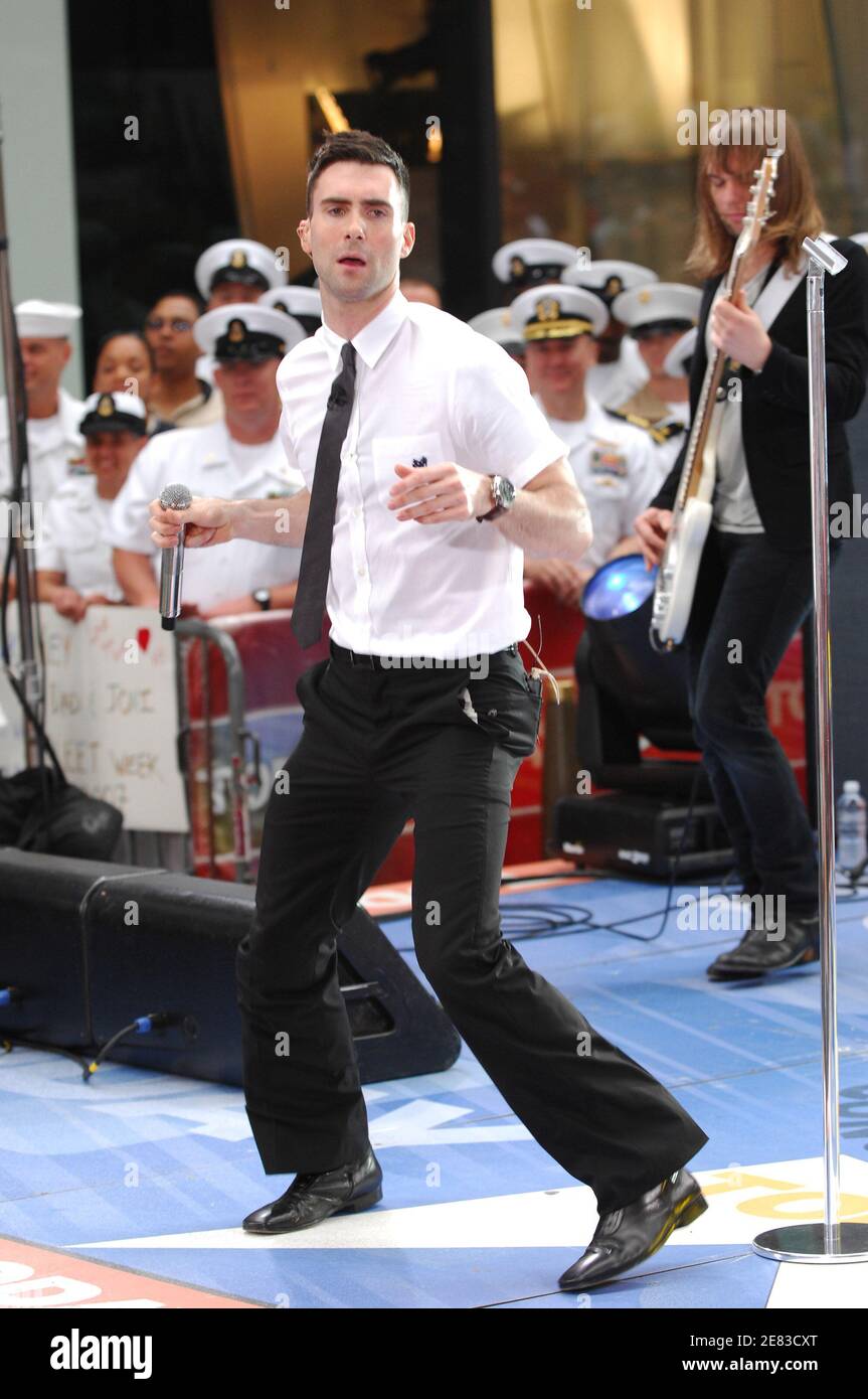 Recording artist Adam Levine of the music group Maroon 5 performs ...