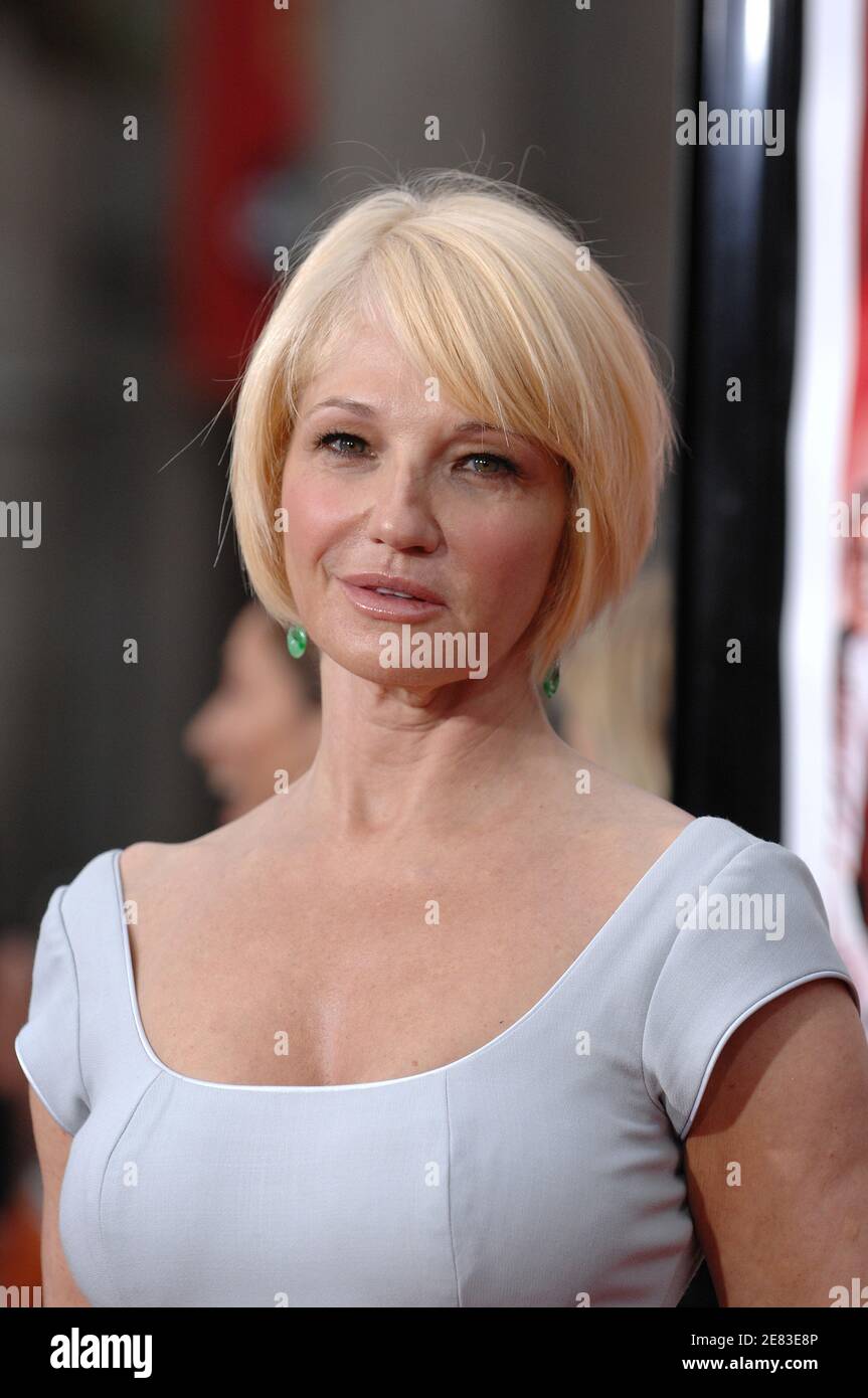 Ellen Barkin attends the premiere of Warner Bros' "Ocean's 13" at the ...