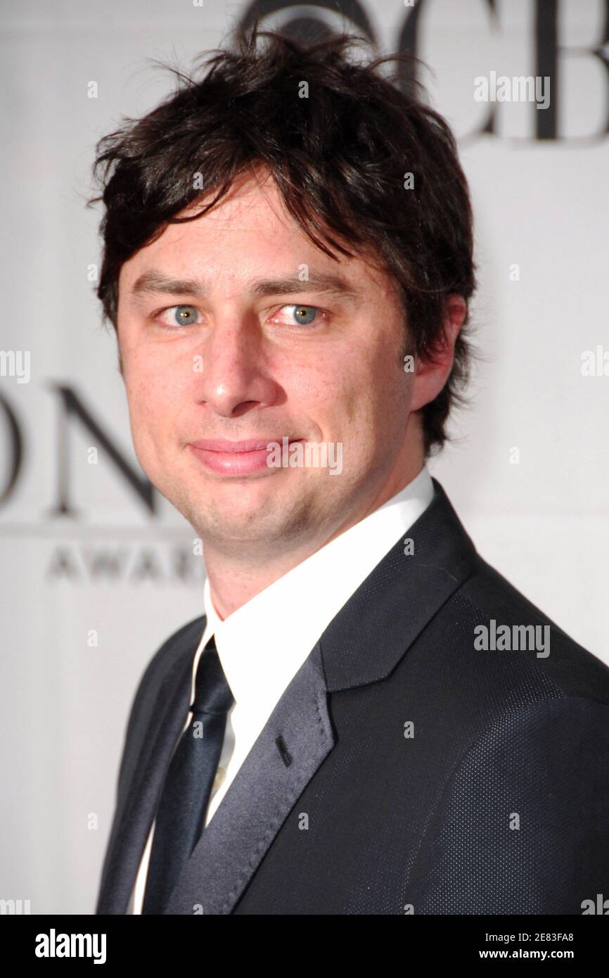 Actor Zach Braff attends the 61st Annual Tony Awards held at Radio City ...