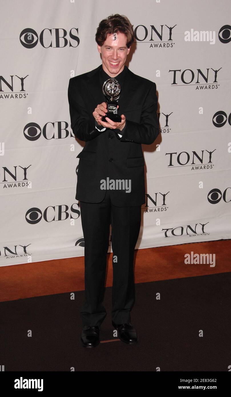 Actor John Gallagher Jr. poses in the press room at the 61st Annual ...