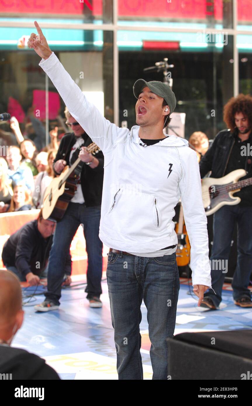 Singer Enrique Iglesias performs on NBC's "Today Show" Summer Concert ...