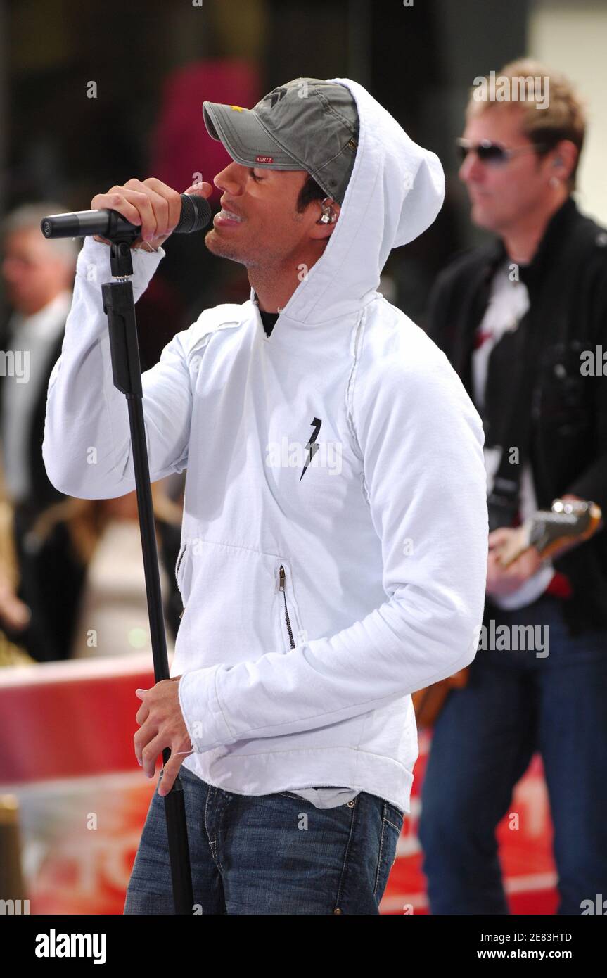 Singer Enrique Iglesias performs on NBC's "Today Show" Summer Concert ...