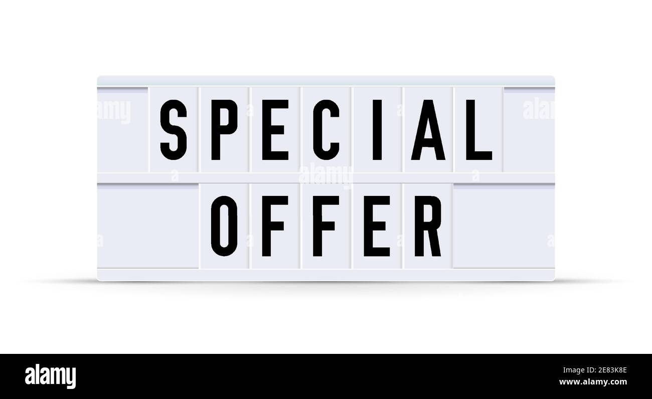 Special offer sign cinema hi-res stock photography and images - Alamy