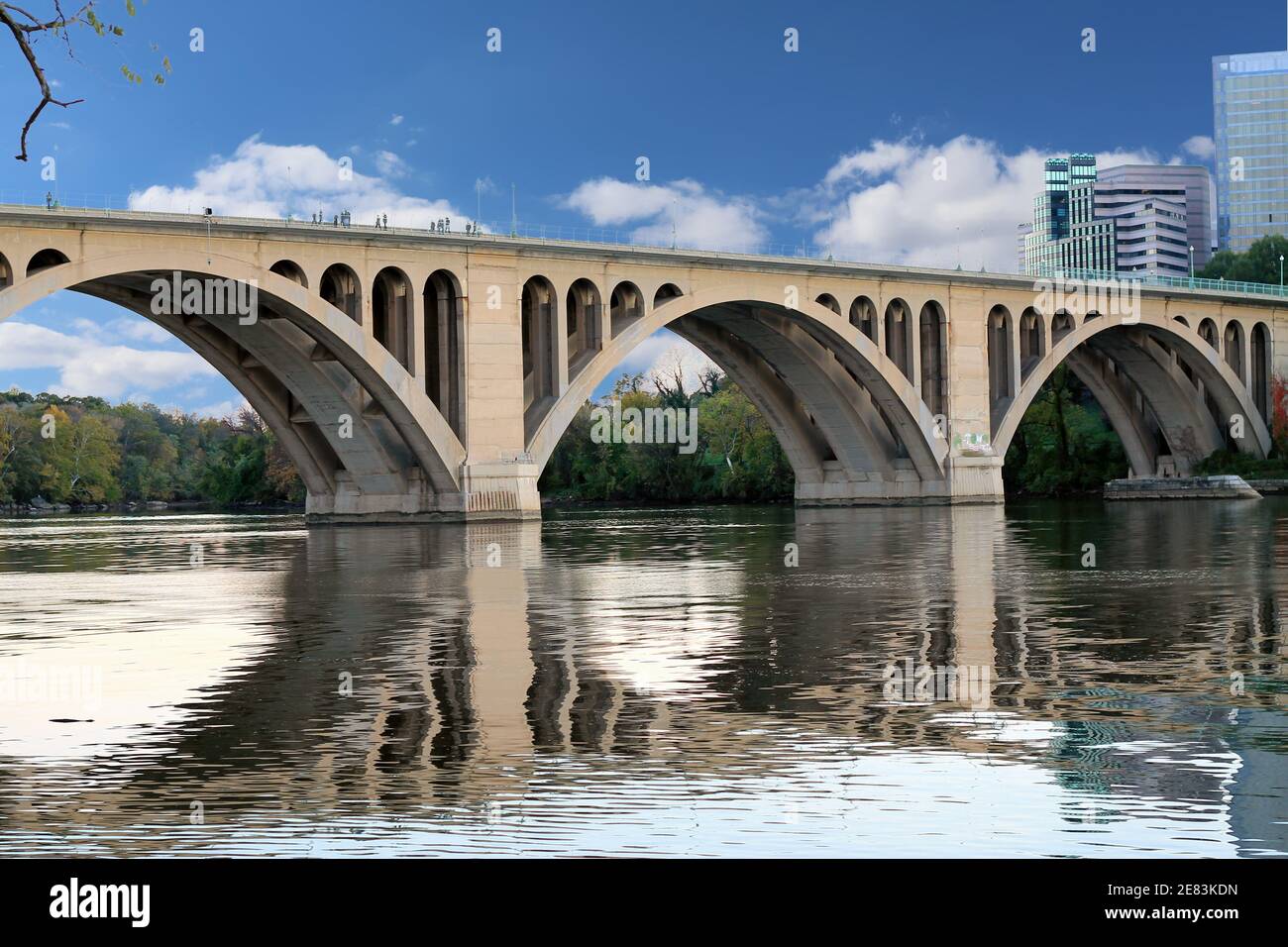 Georgetown Bridge, Washington DC over the Potomac River Stock Photo - Alamy