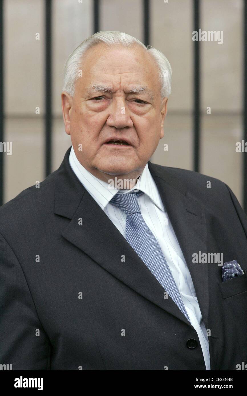 File photo - Senate President Christian Poncelet at the Cour de ...