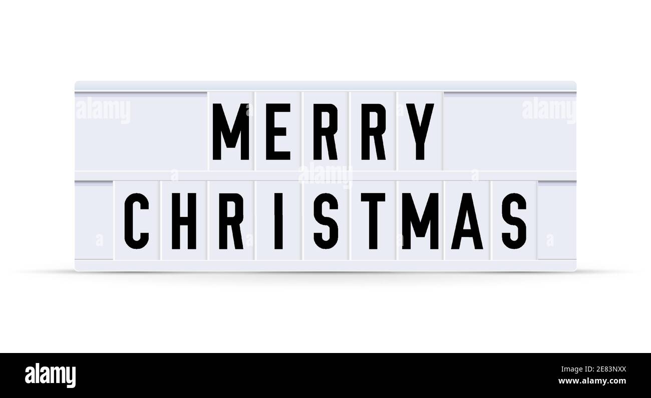 Letter board text merry Stock Vector Images - Alamy