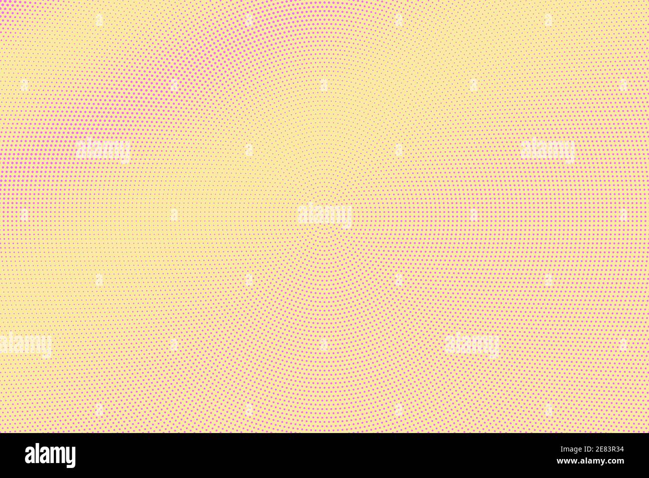 Pink and yellow dotted halftone vector background. Subtle halftone ...