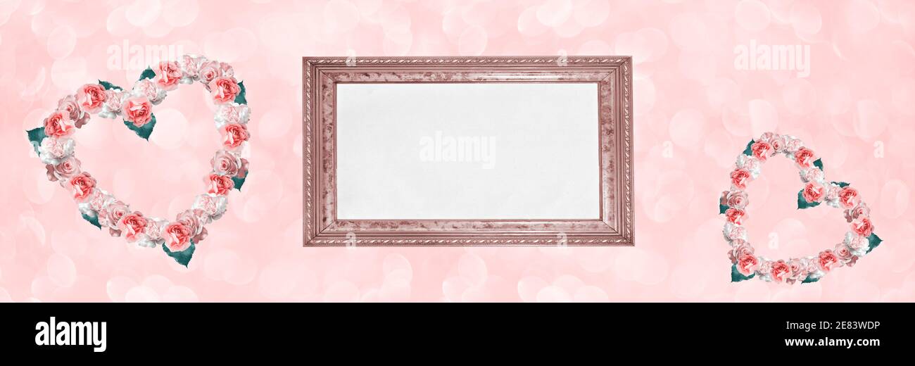 Two roses heart hi-res stock photography and images - Alamy