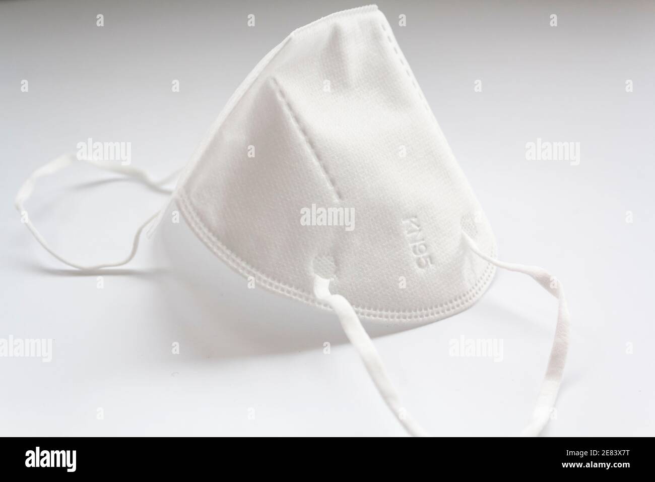Kn95 mask on white background Stock Photo - Alamy