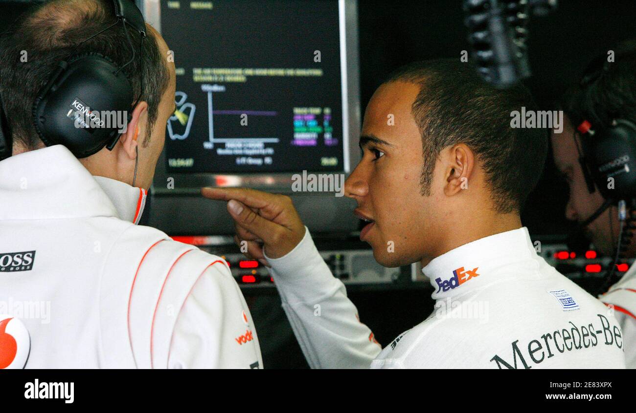 Lewis hamilton 2008 brazil hi-res stock photography and images - Alamy
