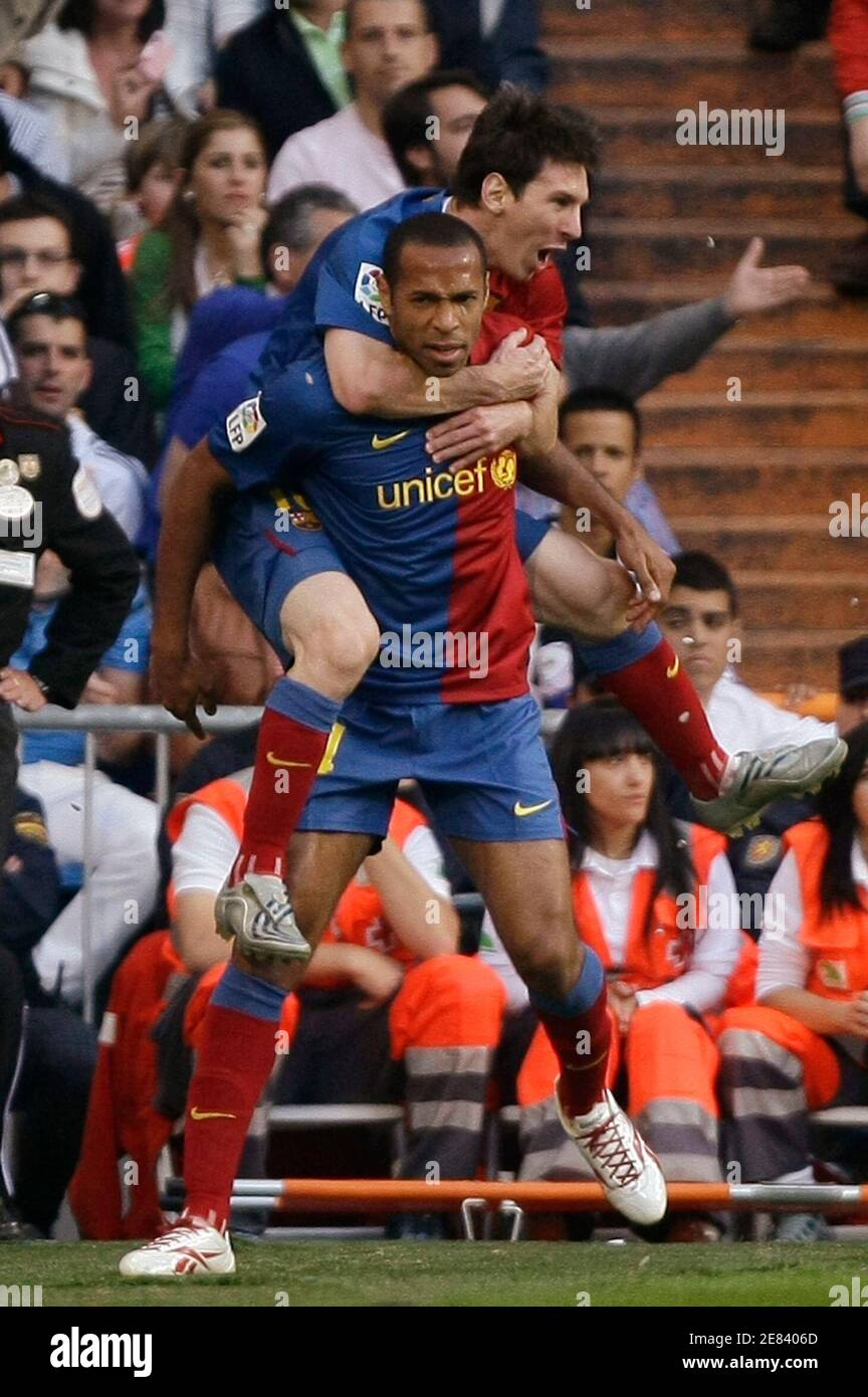 Santiago bernabeu thierry henry hi-res stock photography and images - Alamy