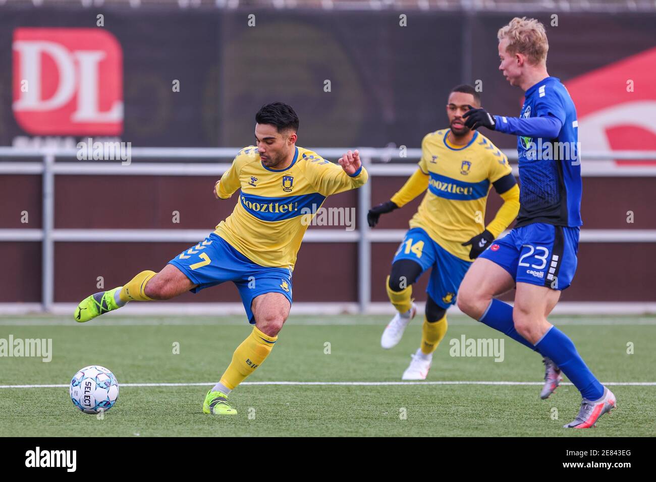 Koege, Denmark. 30th Jan, 2021. Rezan Corlu (7) of Broendby IF seen ...