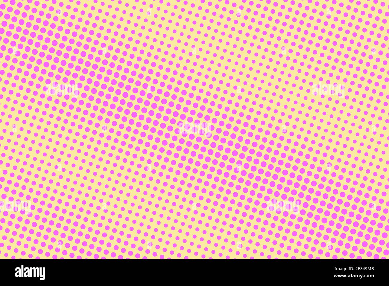 Pink and yellow dotted halftone vector background. Subtle halftone ...