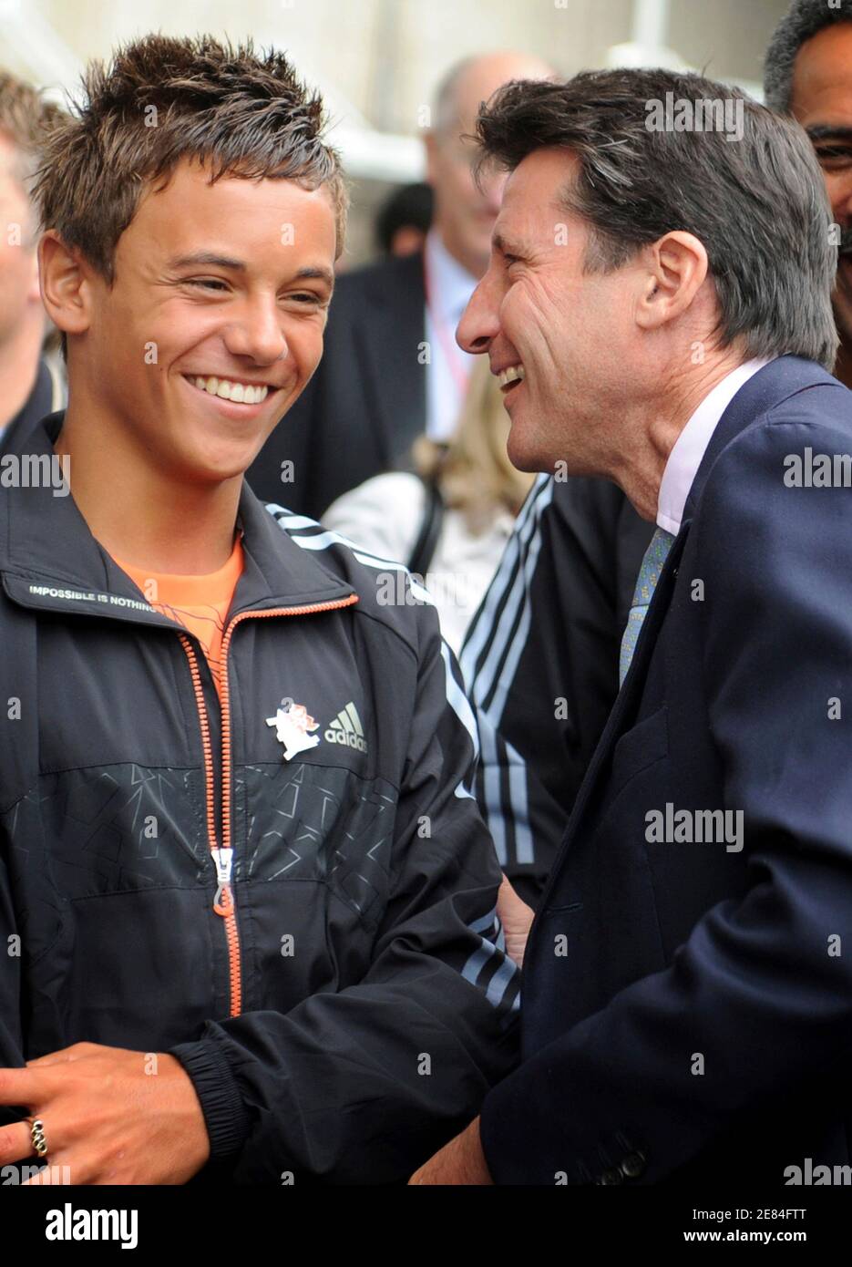 Sebastian coe at the olympic stadium in east london hi-res stock ...