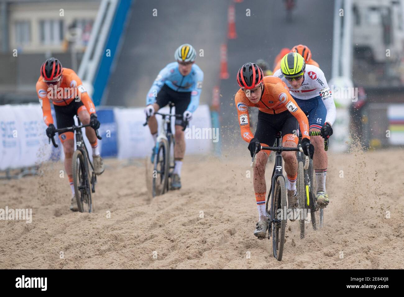 OOSTENDE, BELGIUM - JANUARY 30: 30-01-2021: Wielrennen: WK Veldrijden: Oostende during the 72nd ...