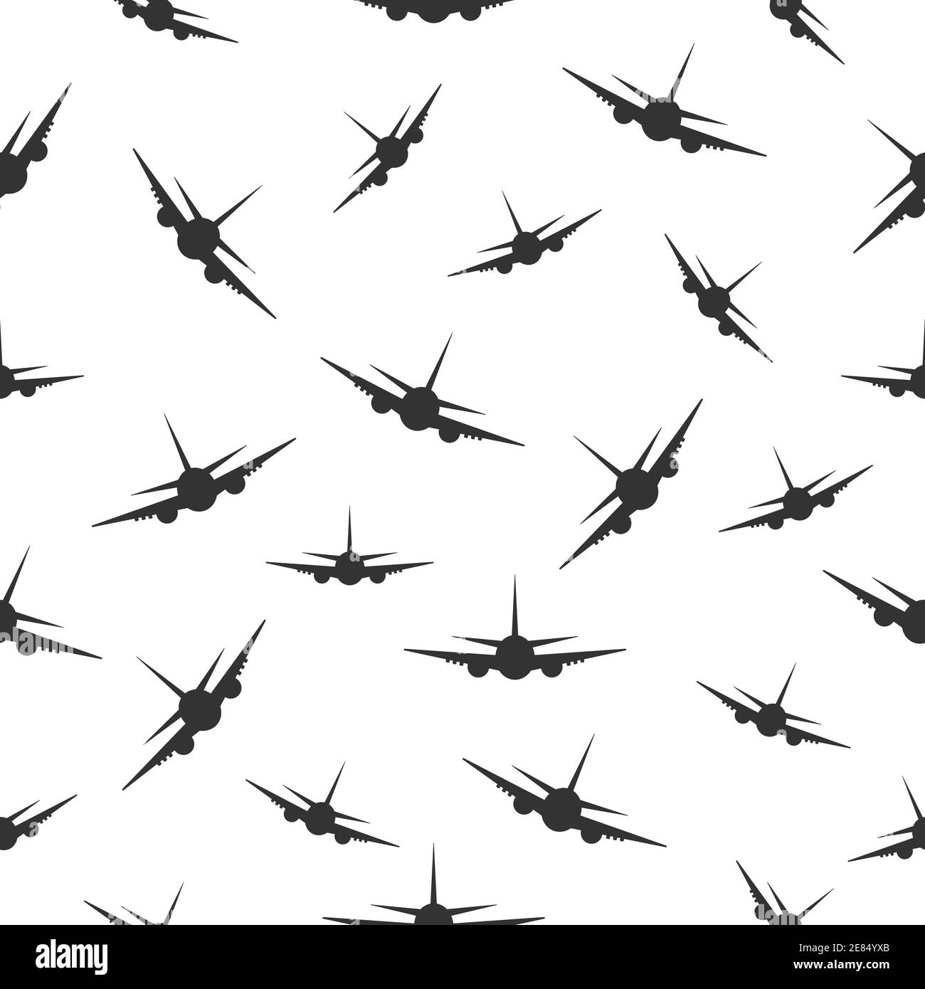 Airplane pattern white background. Seamless pattern flying planes ...