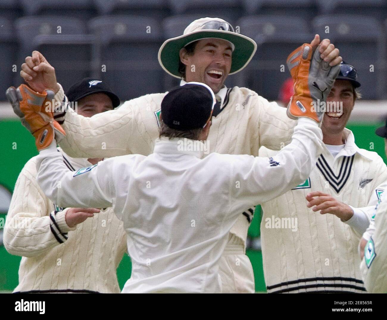 Celebrates catch against new zealand hi-res stock photography and ...