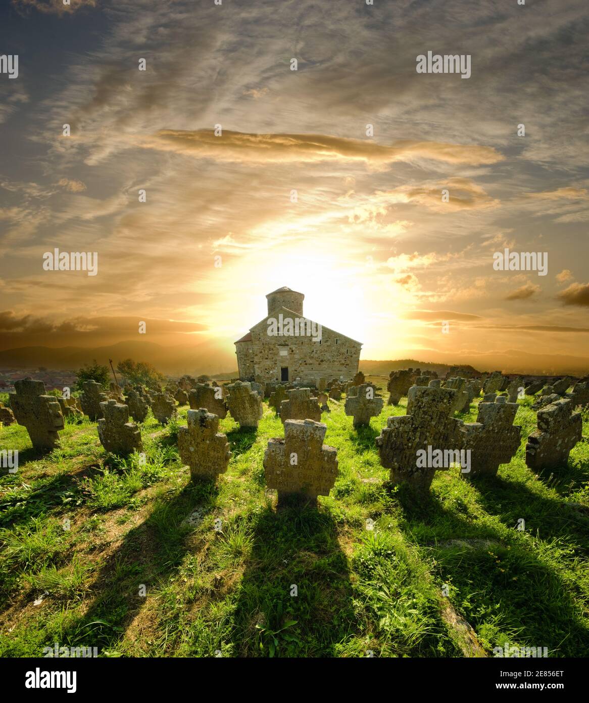 Silhouette church serbian orthodox hi-res stock photography and images ...