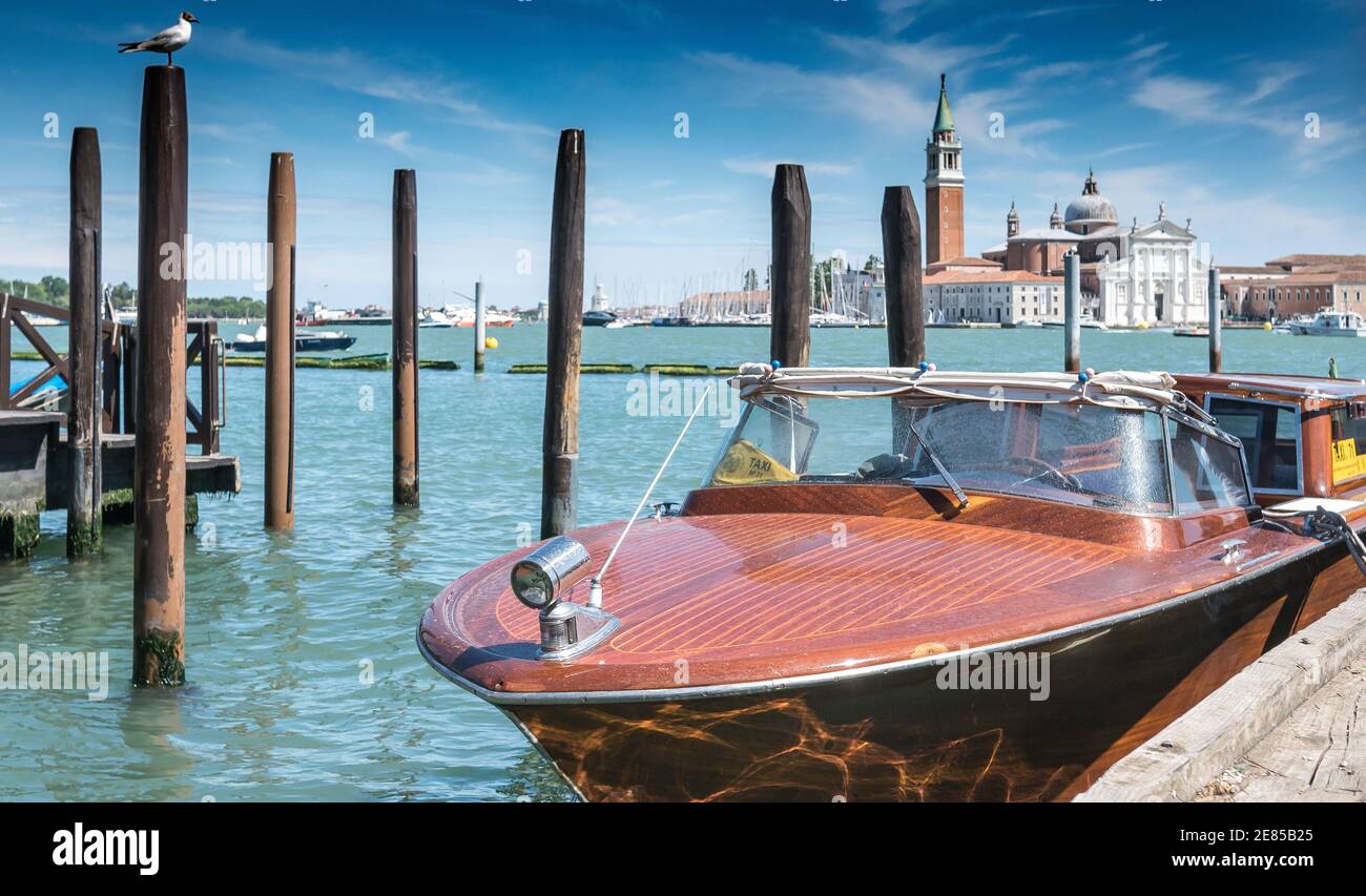 Water Taxi, Venice, Italy Stock Photo - Alamy