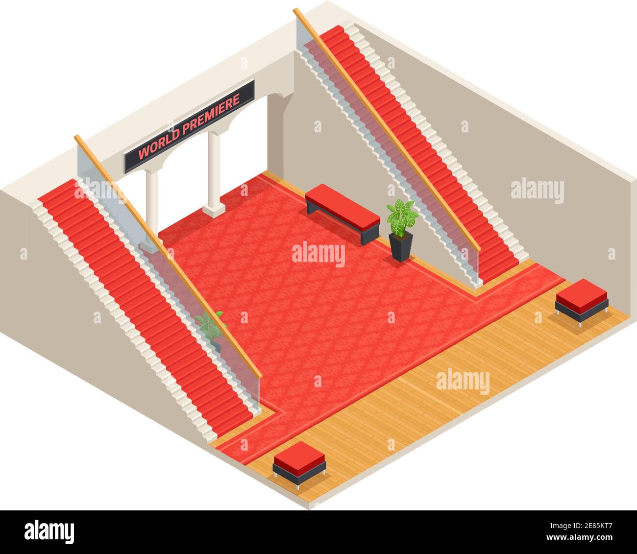 Foyer decoration Stock Vector Images - Alamy