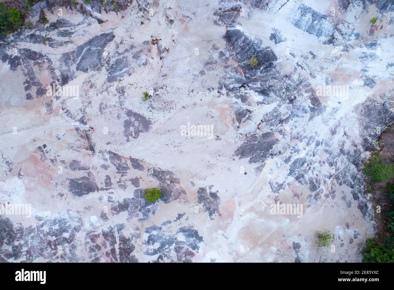 Aerial view photo of dry land landscape nature texture Top down High ...
