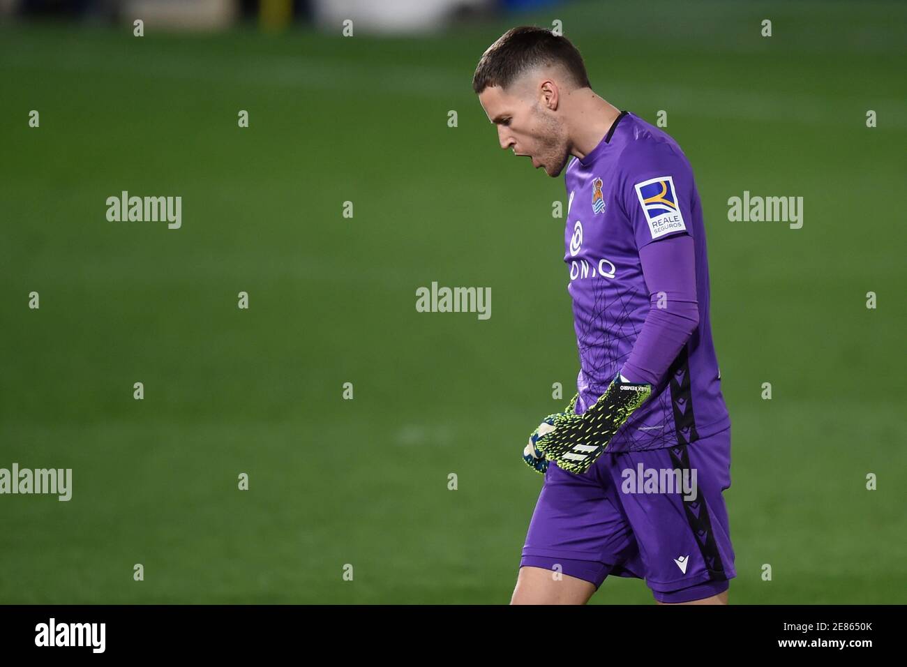 Alejandro Remiro of Real Sociedad during the La Liga match between ...