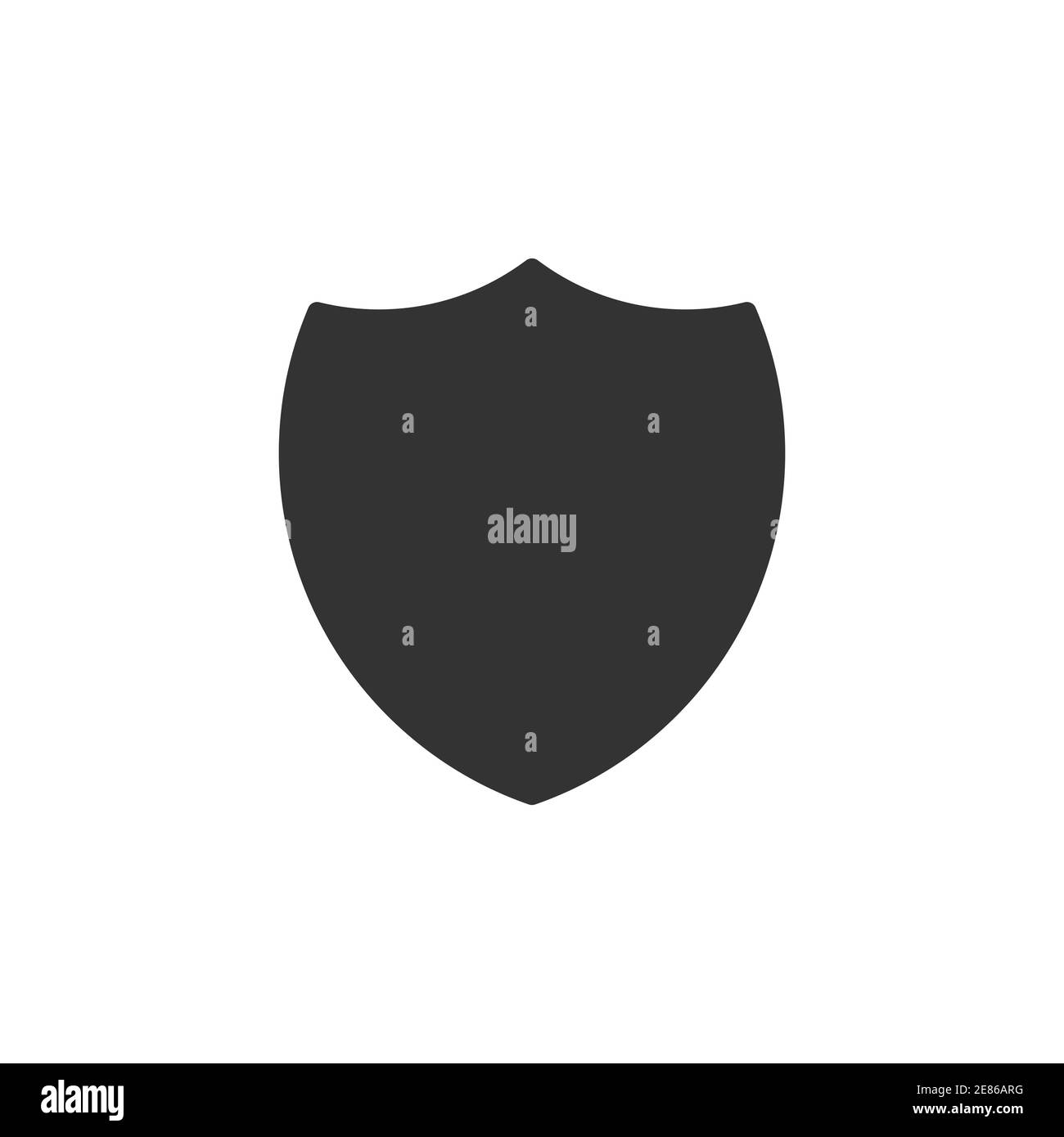 Shield black icon. Shielding silhouette. Security and protector symbol ...