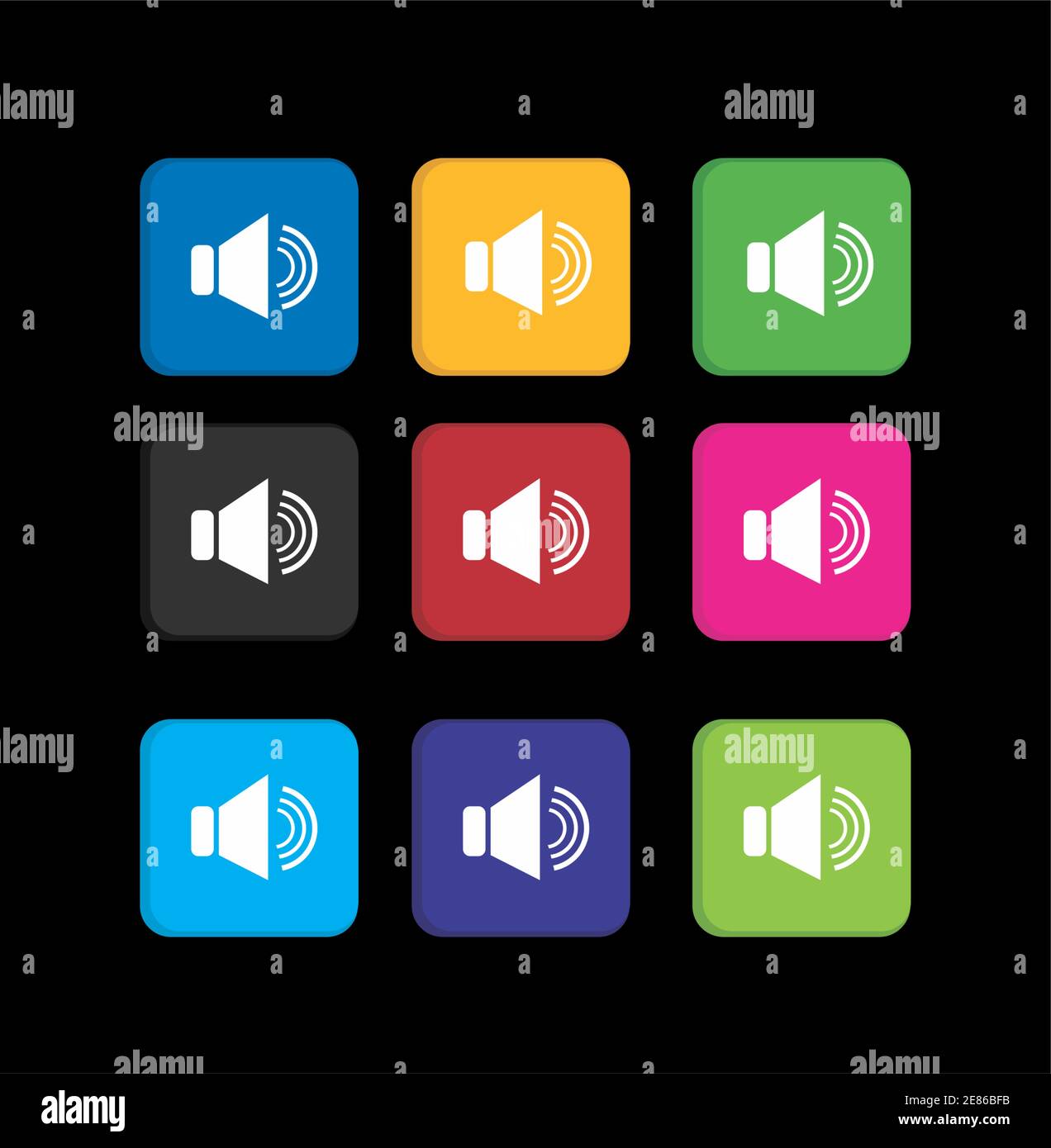 Loud speaker icon hi-res stock photography and images - Alamy