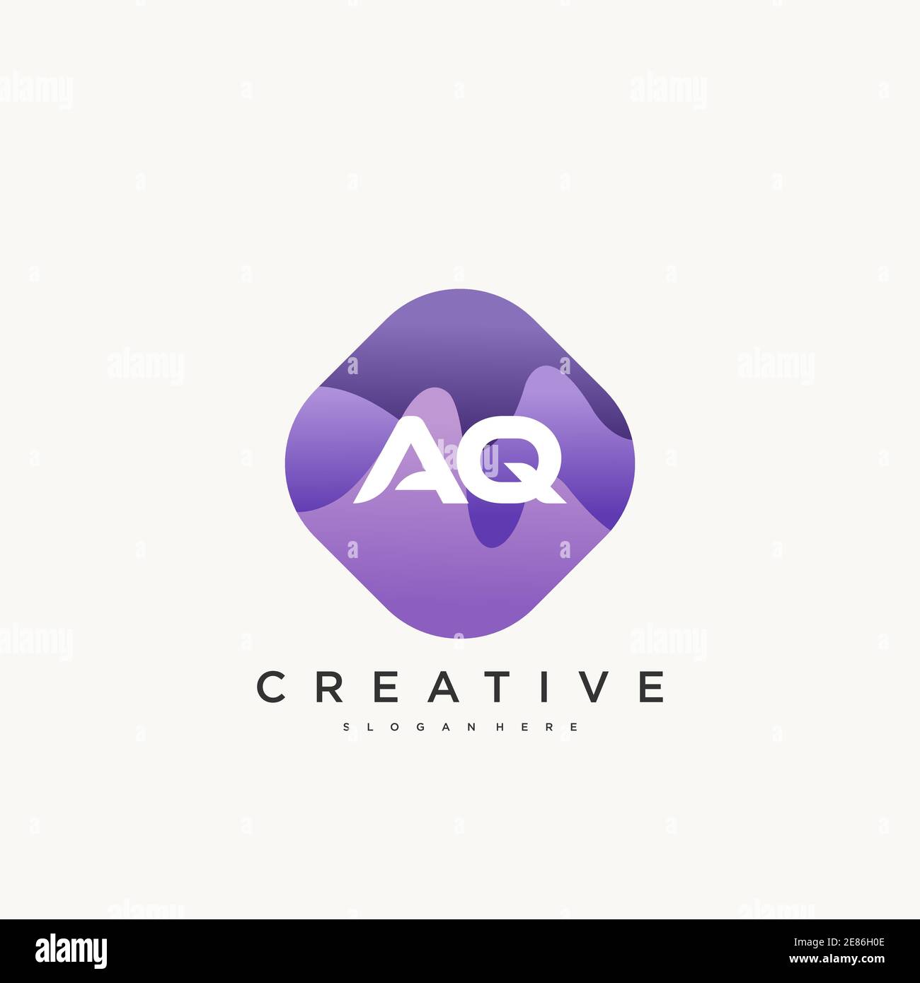 Aq logo design hi-res stock photography and images - Alamy