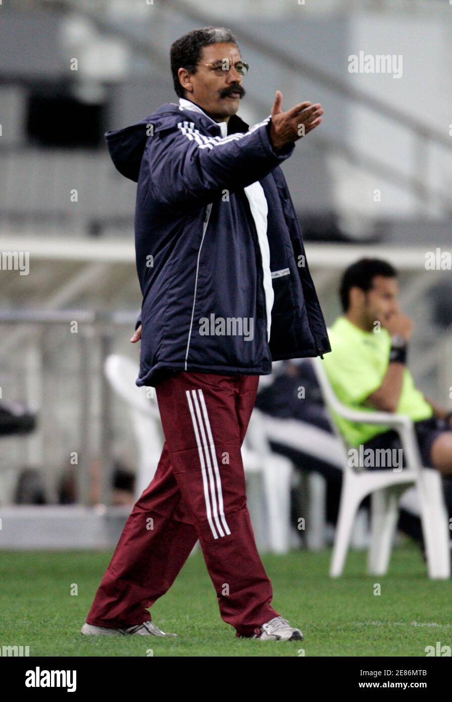 Morocco team qatar coach hi-res stock photography and images - Alamy
