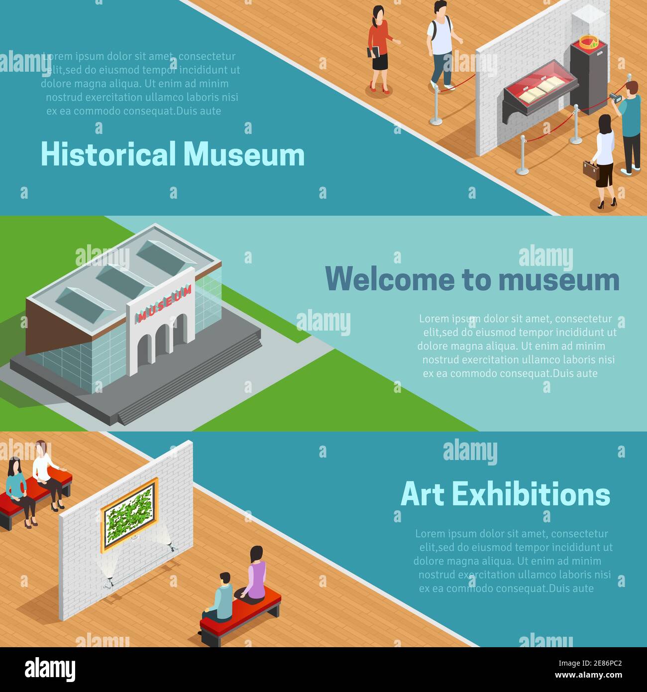Historical and art exhibitions with scenes in galleries and welcome to ...