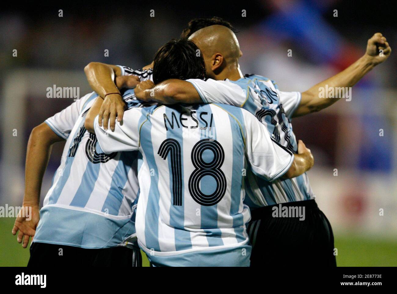 Lionel Messi Juan Roman Riquelme High Resolution Stock Photography and ...