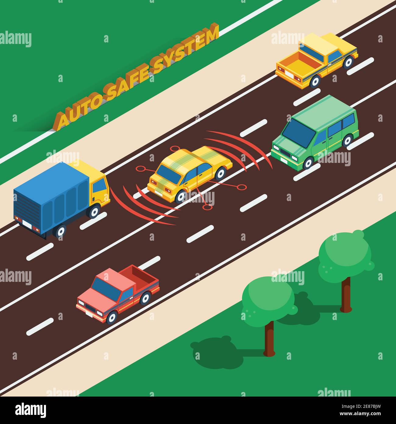 Auto Safe System Concept. Safe System Information. Safe ...