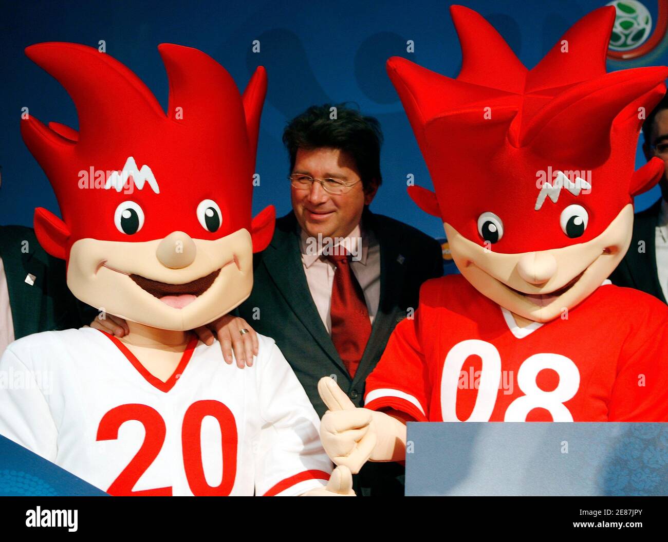 The euro 2008 mascots flix and trix hi-res stock photography and images ...