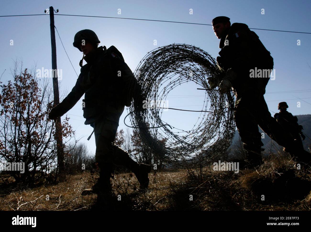 On the kosovo serbian border hi-res stock photography and images - Alamy
