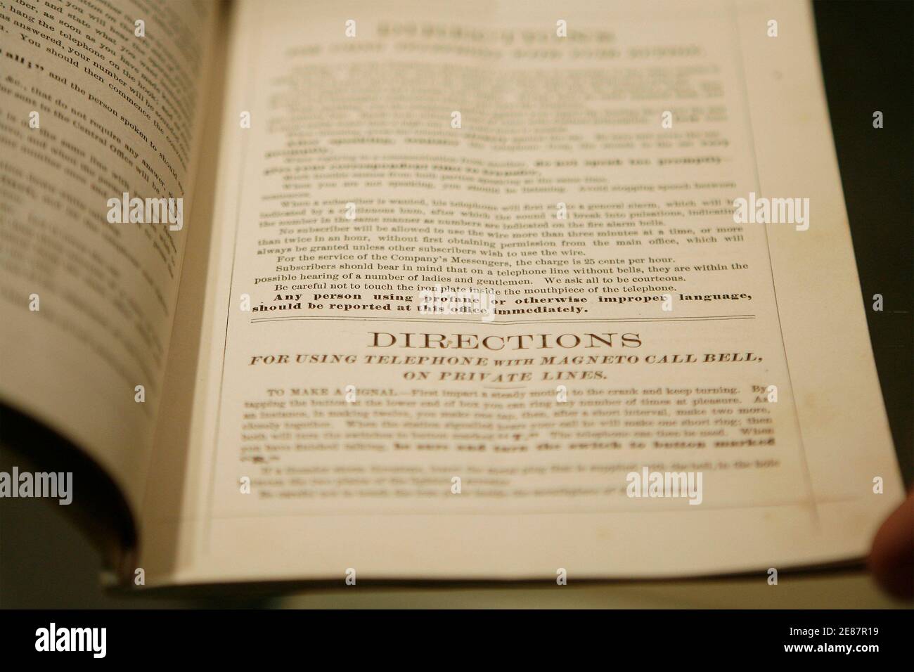 The first telephone hi-res stock photography and images - Alamy