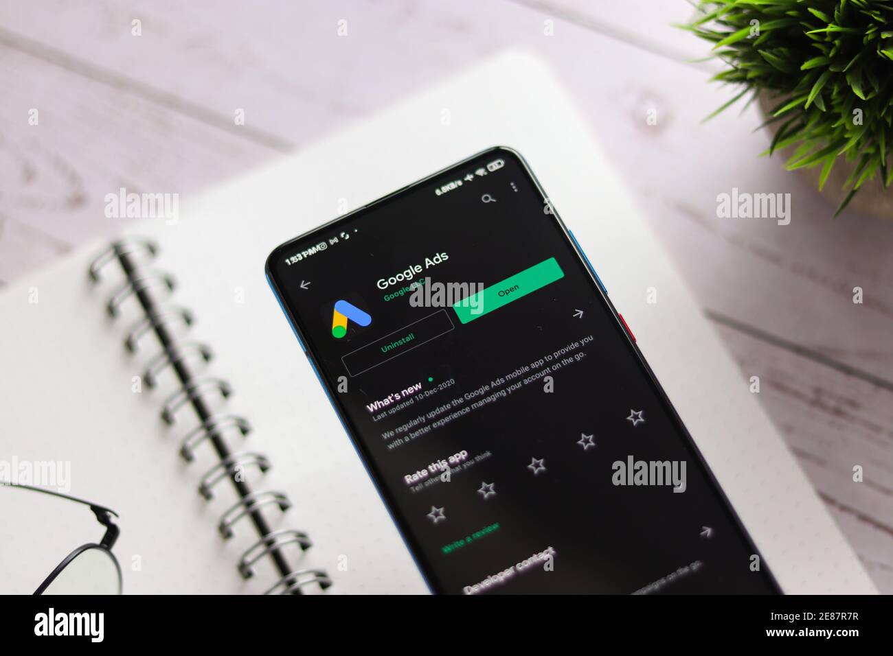 Assam, india - January 31, 2021 : Google Ads logo on phone screen stock ...