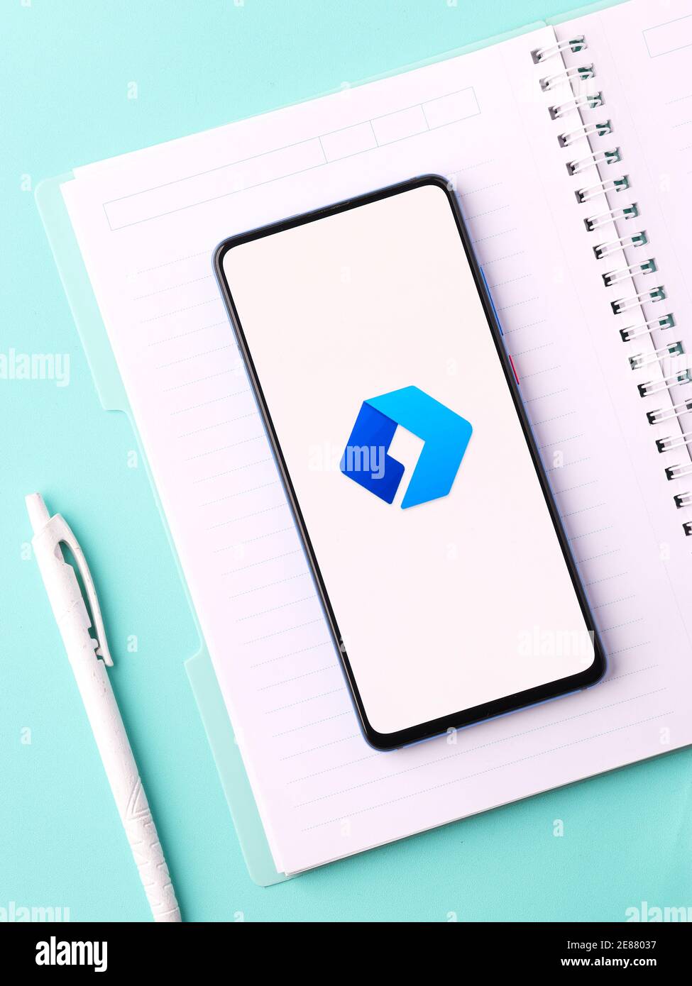 Assam, india - January 31, 2021 : Microsoft Launcher logo on phone ...