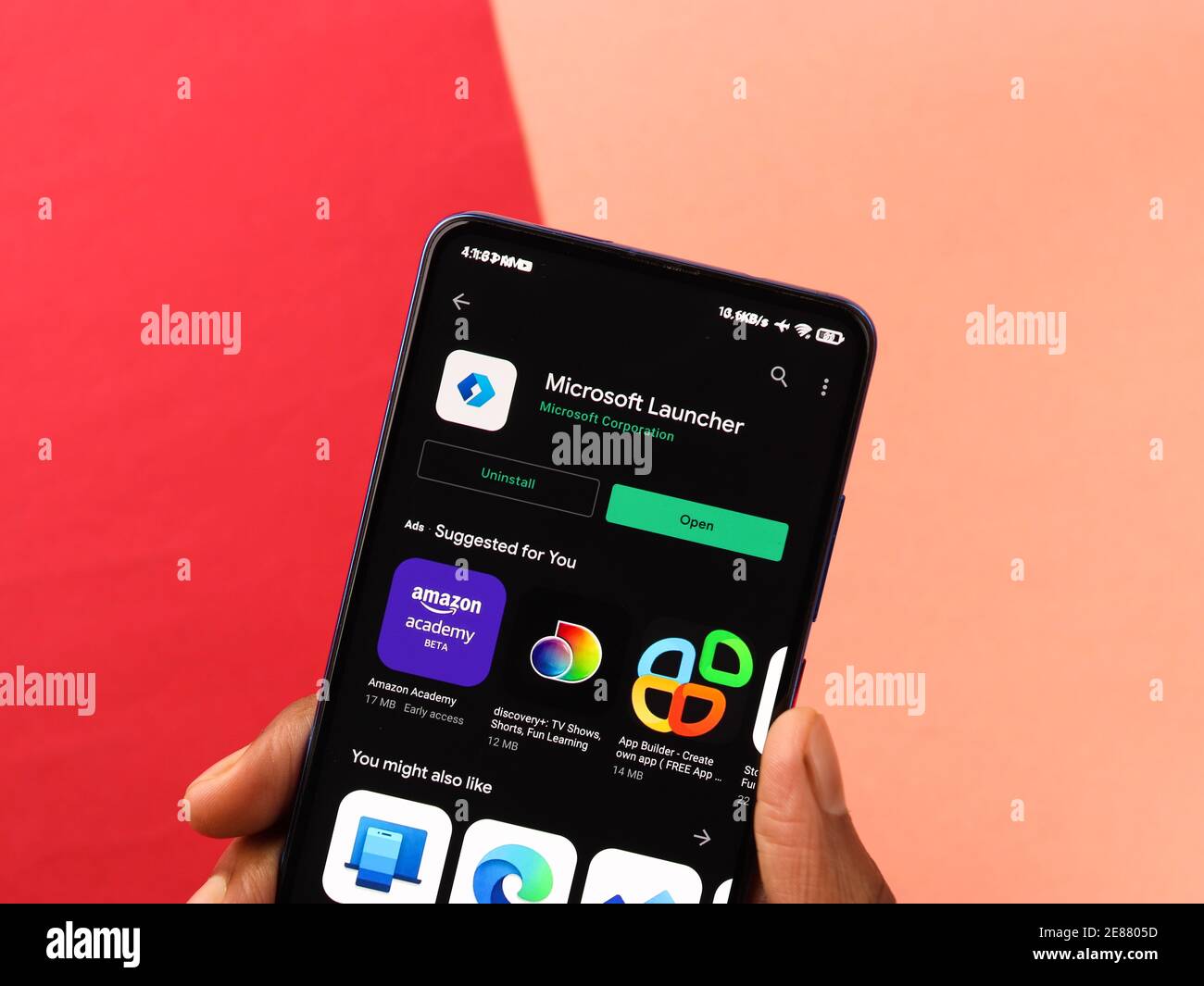 Microsoft launcher hi-res stock photography and images - Alamy