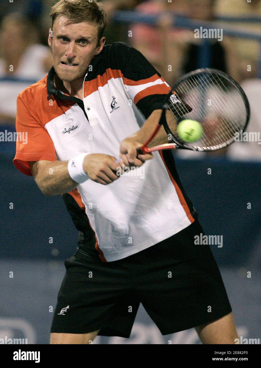 Andre agassi returns a backhand hi-res stock photography and images - Alamy