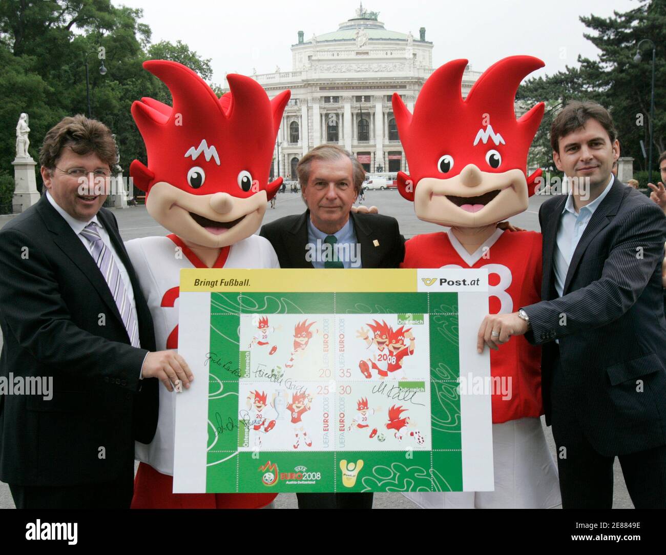 Euro 2008 mascots trix l and flix hi-res stock photography and images ...