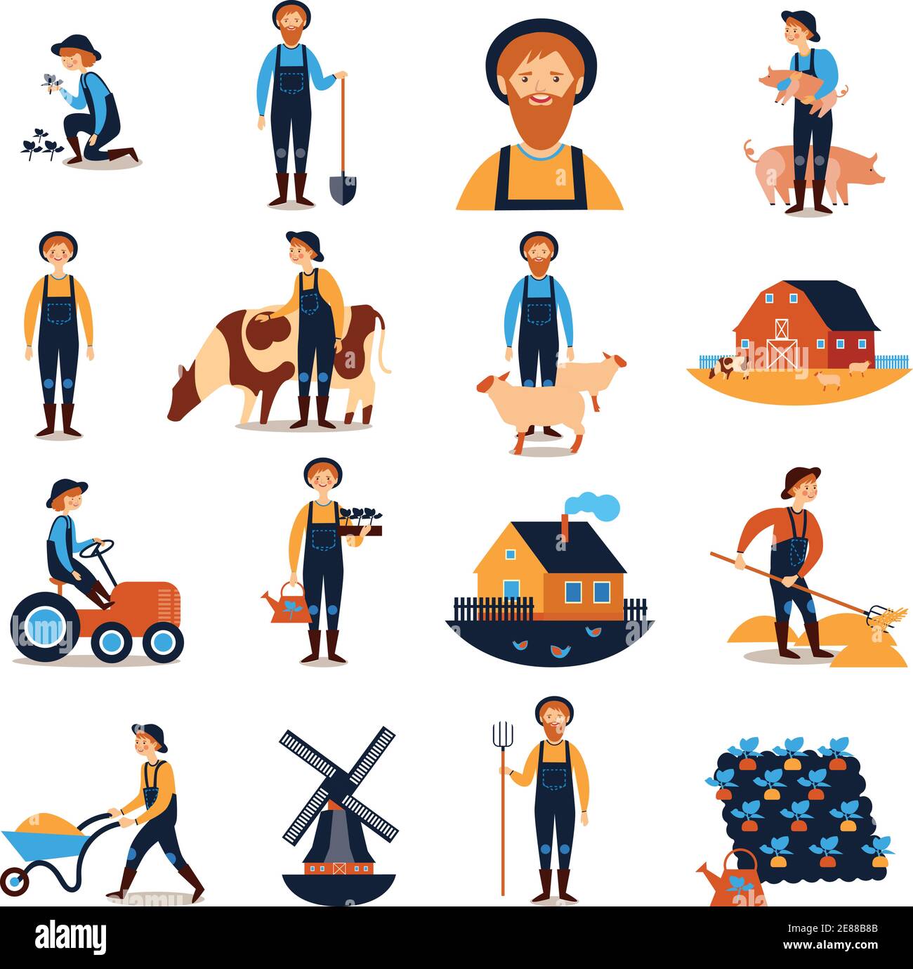 Pigs live Stock Vector Images - Alamy